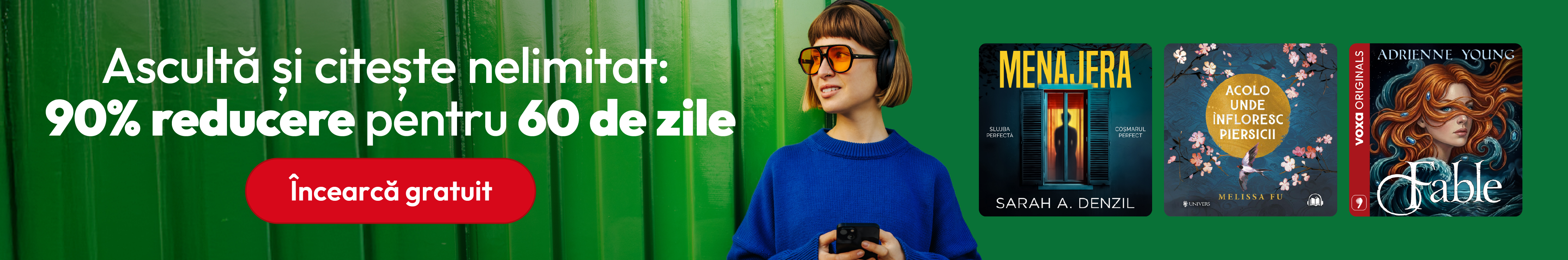 Voxa - Audiobooks, Ebooks si rezumate în limba română și engleză