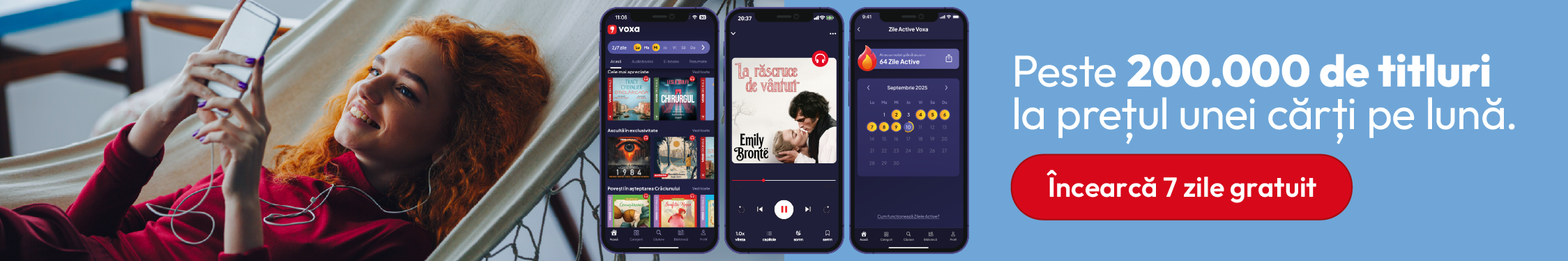 Voxa - Audiobooks, Ebooks si rezumate în limba română și engleză